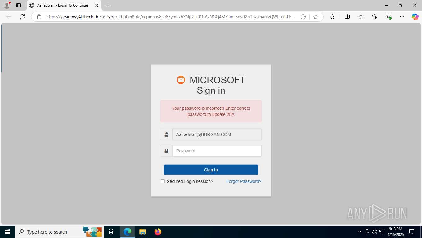 Malware analysis https://login.microsoftonline.com/common/oauth2/v2.0 ...