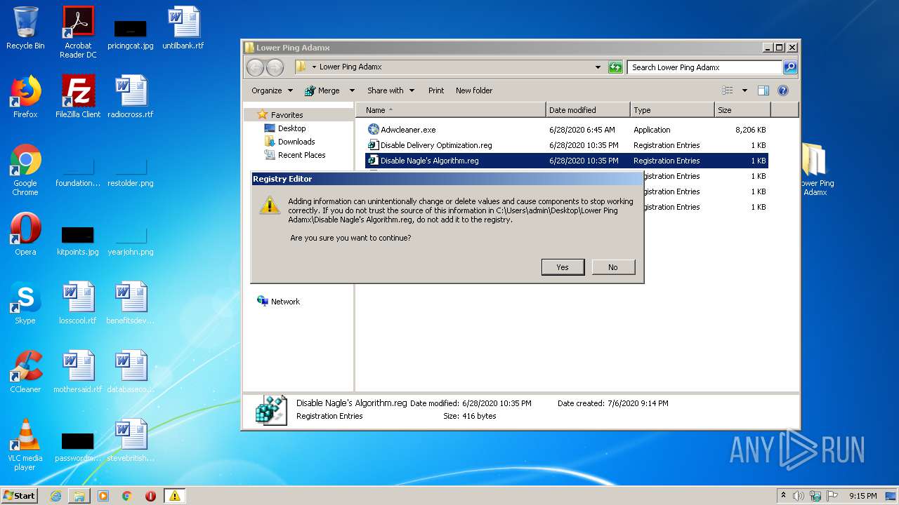 Malware Analysis Improve Ping Adamx Zip No Threats Detected Any Run