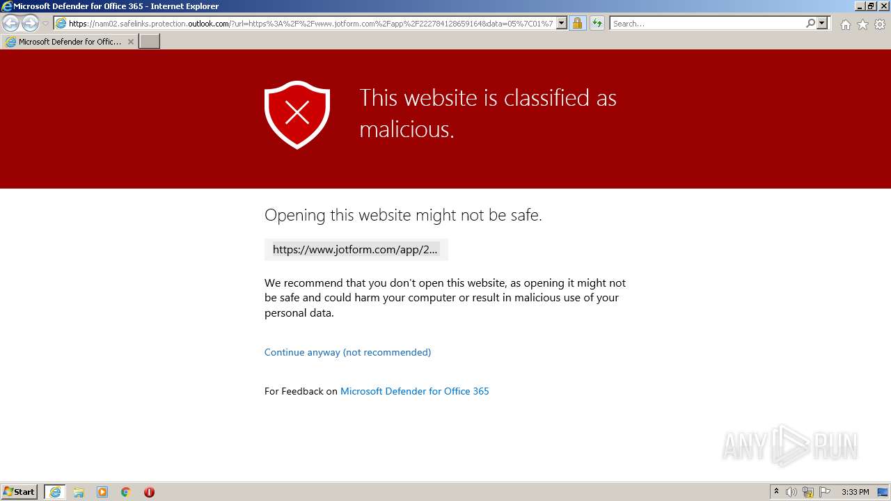 Malware Analysis Https: Nam02.safelinks.protection.outlook.com ?url