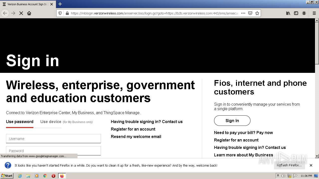 Malware analysis https://ecrmomcl.verizonwireless.com/omclickservice/document/click?a=ECRMOM&c ...