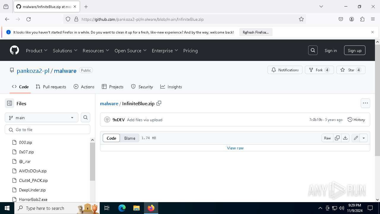 Malware analysis https://github.com/pankoza2-pl/malware Malicious ...