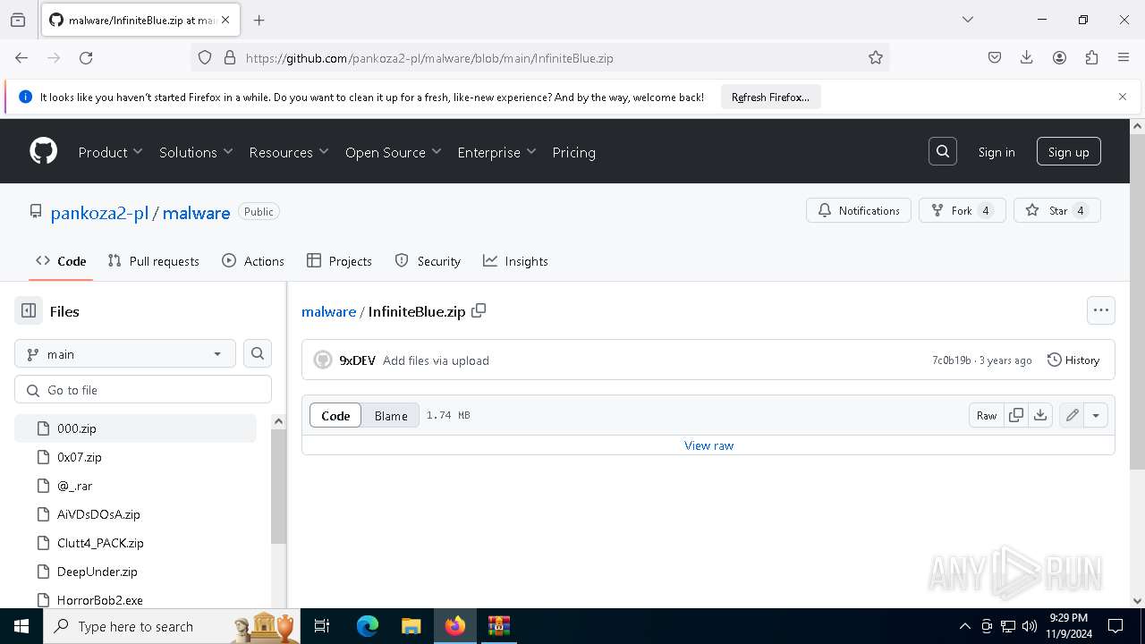 Malware analysis https://github.com/pankoza2-pl/malware Malicious activity | ANY.RUN - Malware ...