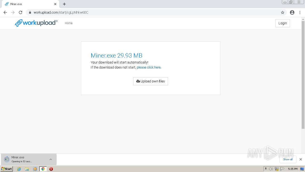 Malware analysis https://workupload.com/start/cgLpNhkw6EC Malicious activity | ANY.RUN - Malware ...