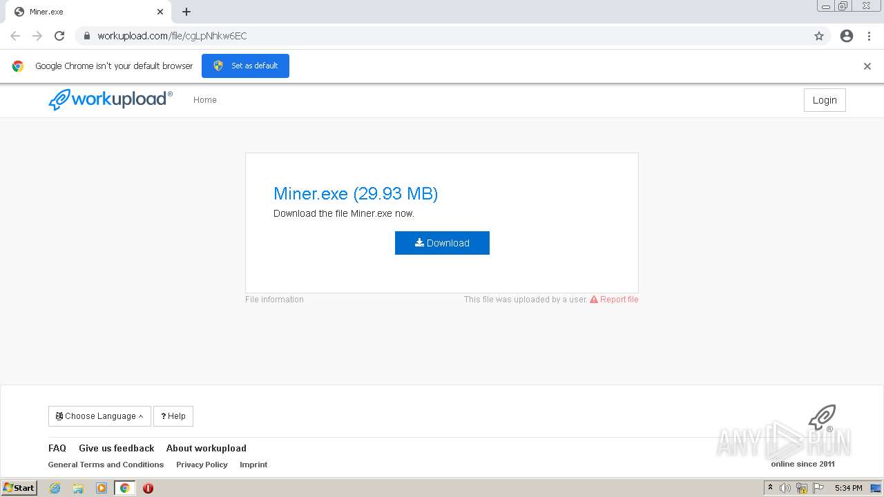 Malware analysis https://workupload.com/start/cgLpNhkw6EC Malicious ...