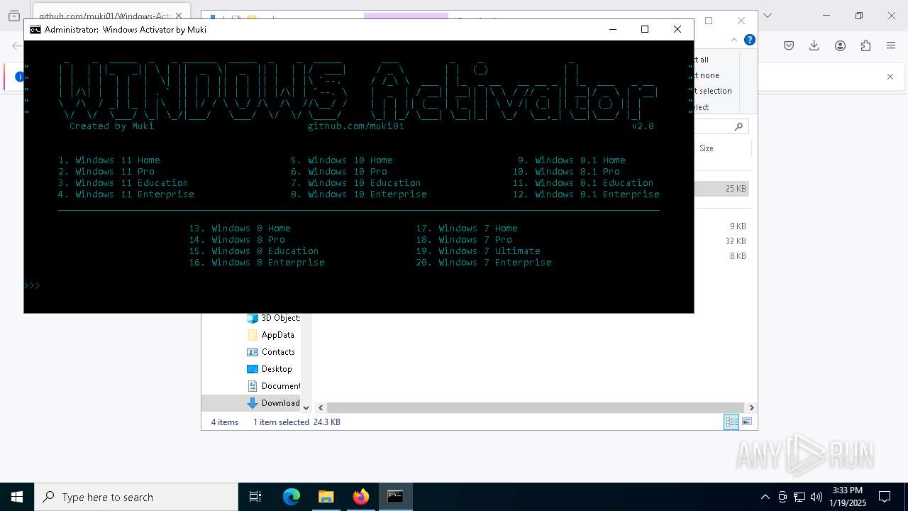 Malware analysis https://github.com/muki01/Windows-Activator/releases/download/v2.1/Windows ...