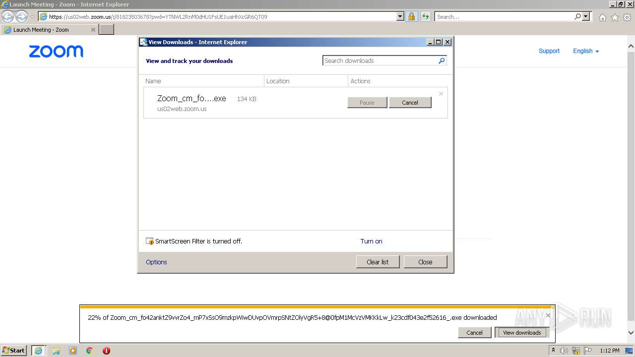 Malware analysis https://us02web.zoom.us/j/81823503678?pwd=YTNWL2RnM0dHU1FsUE1uaHhXcGR6QT09 ...