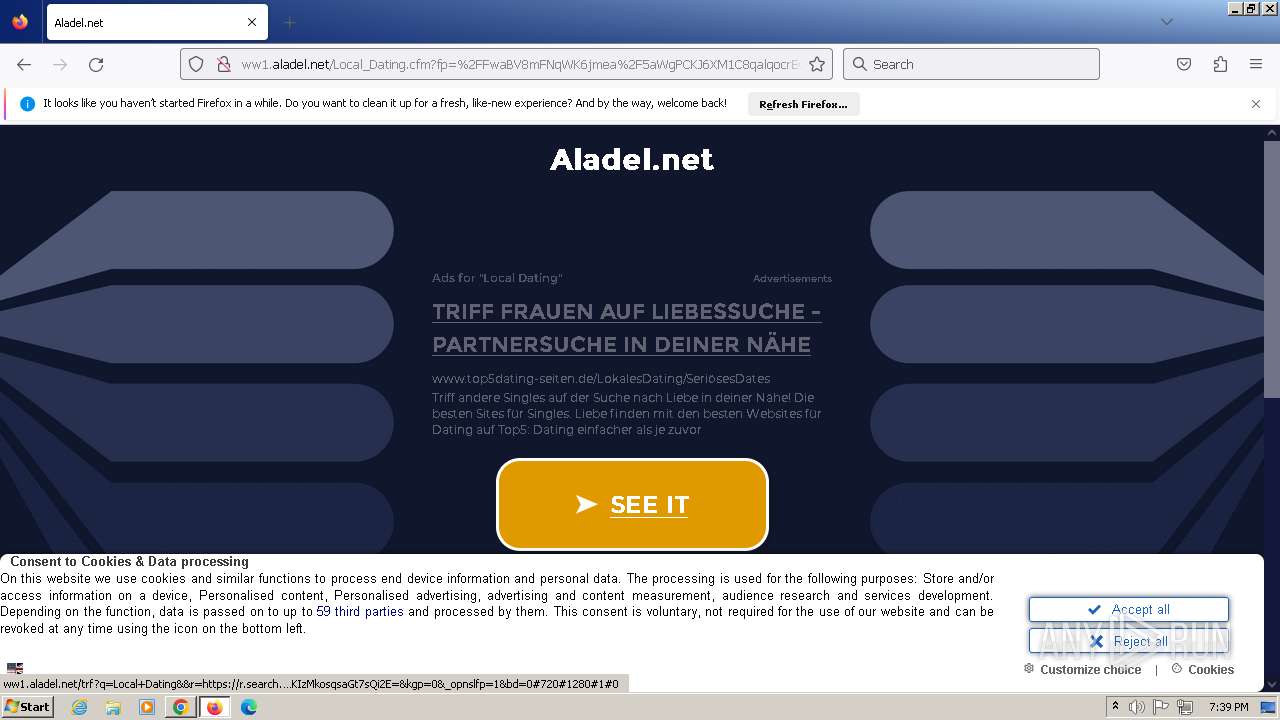 Malware analysis aladel.net Malicious activity | ANY.RUN - Malware ...