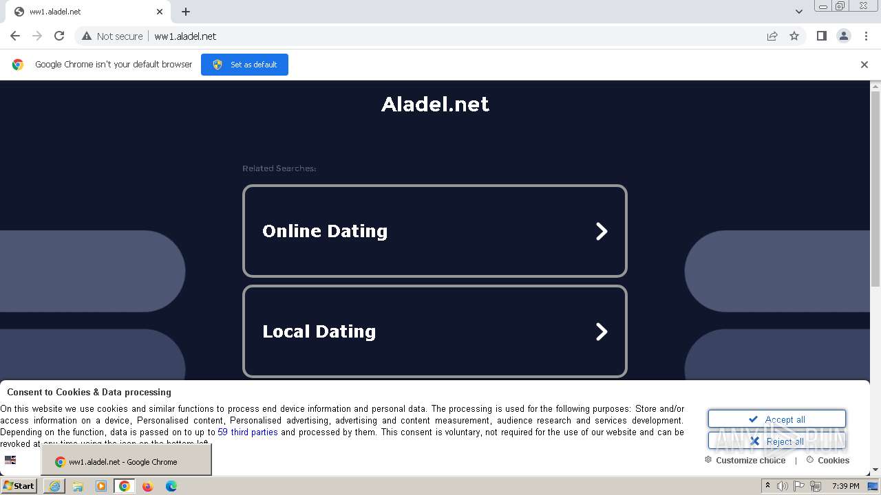 Malware analysis aladel.net Malicious activity | ANY.RUN - Malware ...