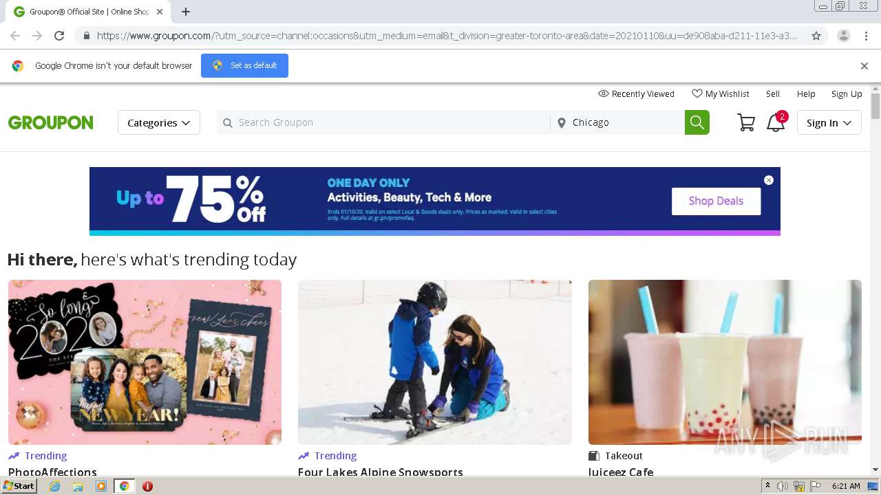 Analysis http://groupon.com/?utm_source=channel:occasions&utm_medium ...