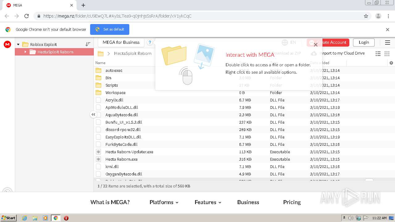 Malware analysis https://mega.nz/folder/cU9EwQ7L#AyIsLTea9-q0jnhjsSsRrA ...