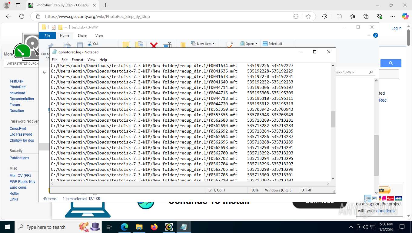 Malware analysis https://www.cgsecurity.org/wiki/TestDisk_Descargar ...