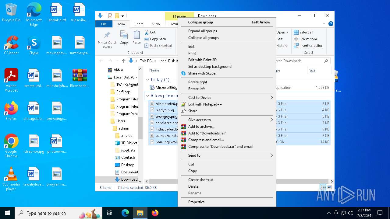 Malware Analysis Bloxshade.zip Malicious Activity