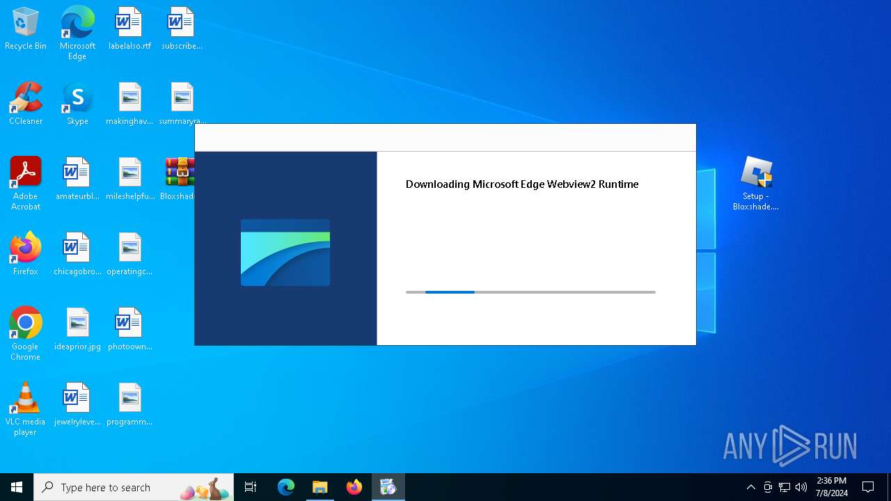 Malware Analysis Bloxshade.zip Malicious Activity