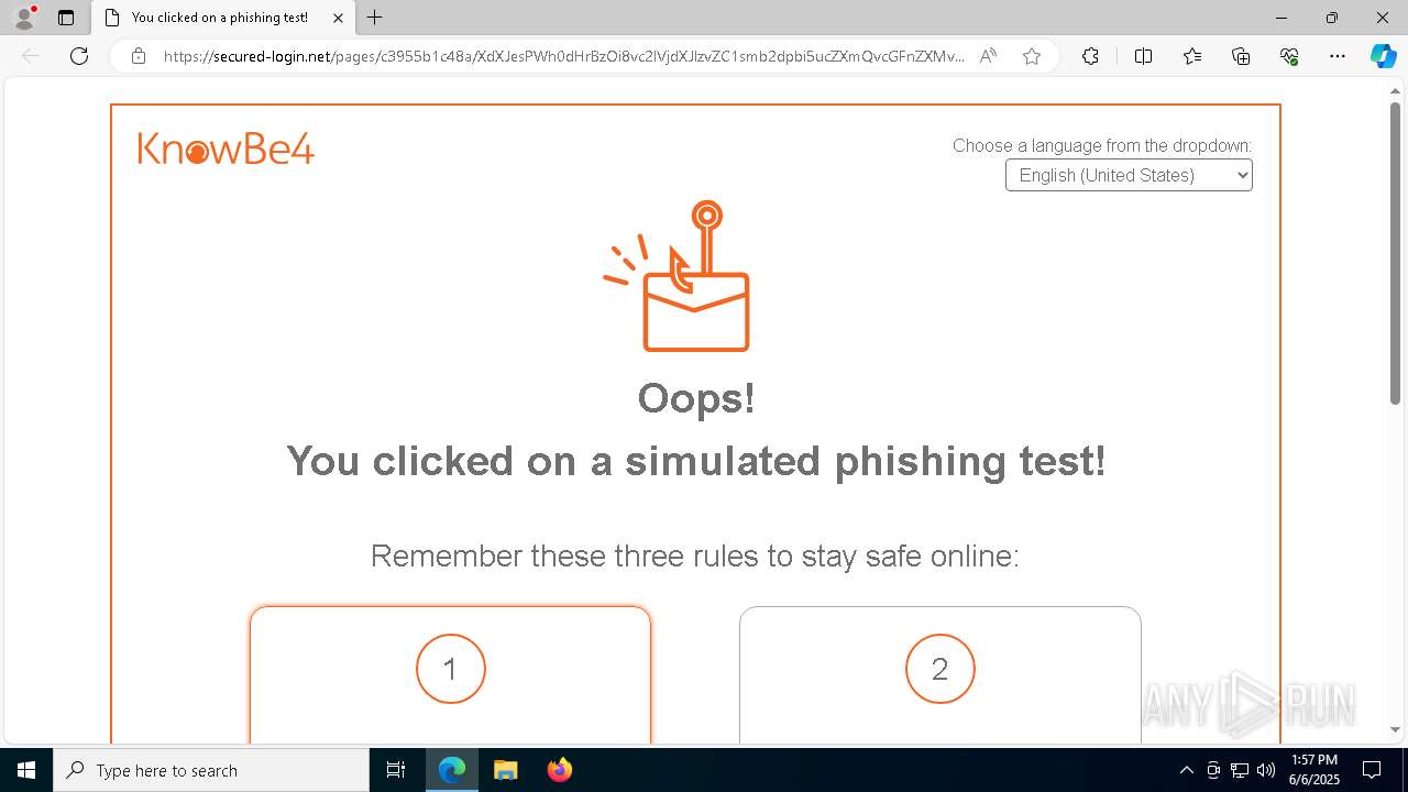 Malware analysis https://secured-login.net ...