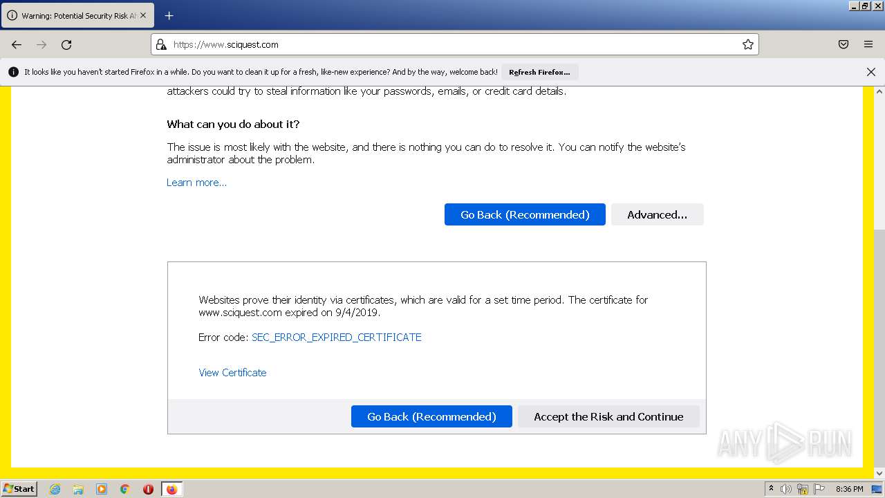 Malware analysis https://linkprotect.cudasvc.com/url?a=https%3a%2f%2fsolutions.sciquest.com ...