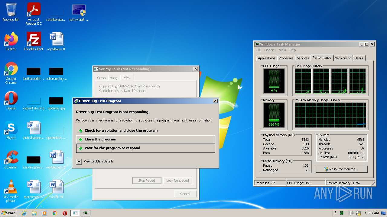 Malware analysis notmyfault.exe Malicious activity | ANY.RUN - Malware ...