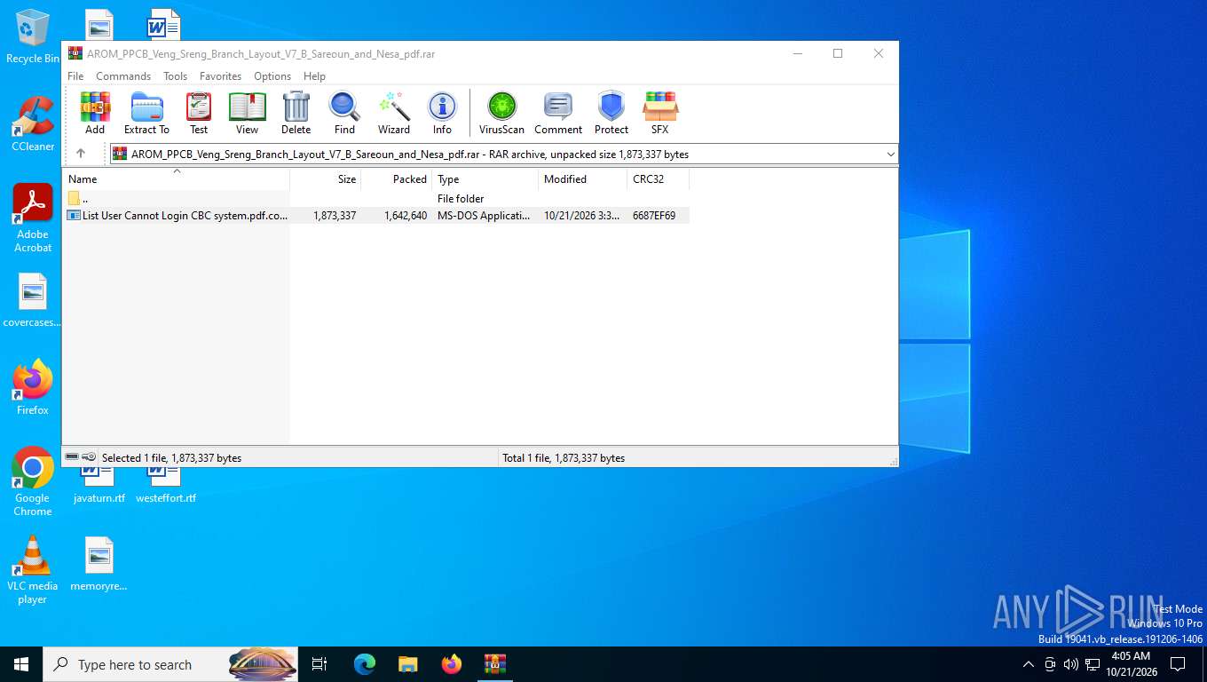 Malware analysis AROM_PPCB_Veng_Sreng_Branch_Layout_V7_B_Sareoun_and ...