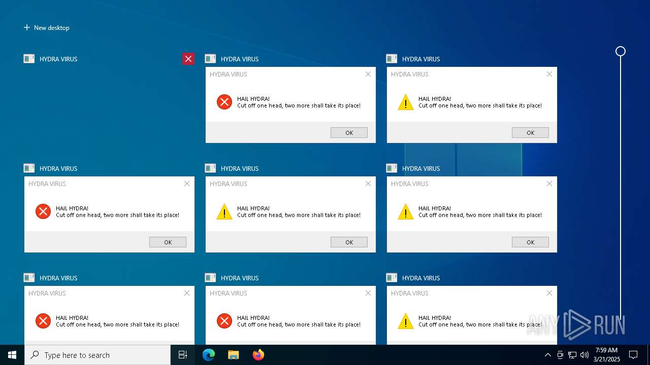 Malware analysis Hydra.exe Malicious activity | ANY.RUN - Malware Sandbox Online