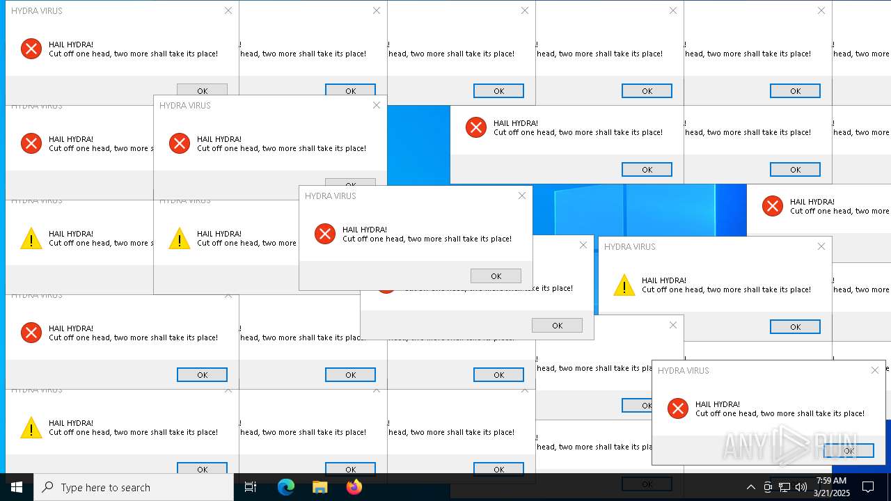 Malware analysis Hydra.exe Malicious activity | ANY.RUN - Malware Sandbox Online