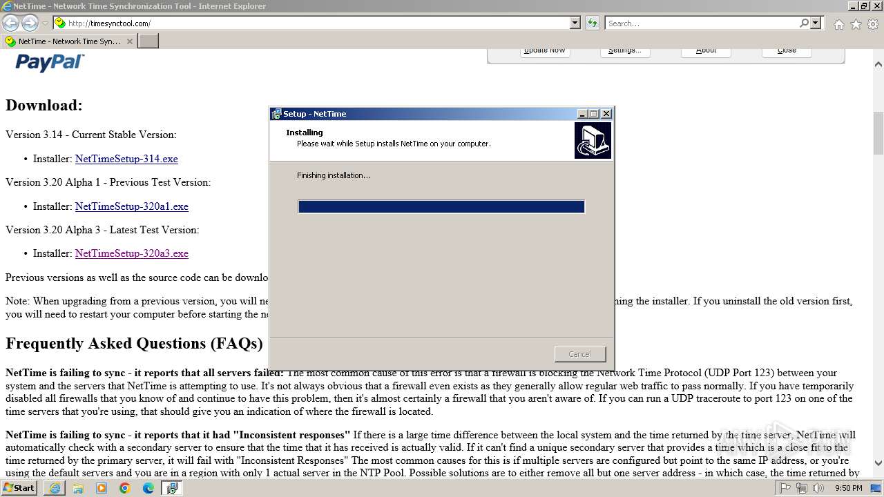 Analysis http://timesynctool.com Malicious activity - Interactive analysis ANY.RUN
