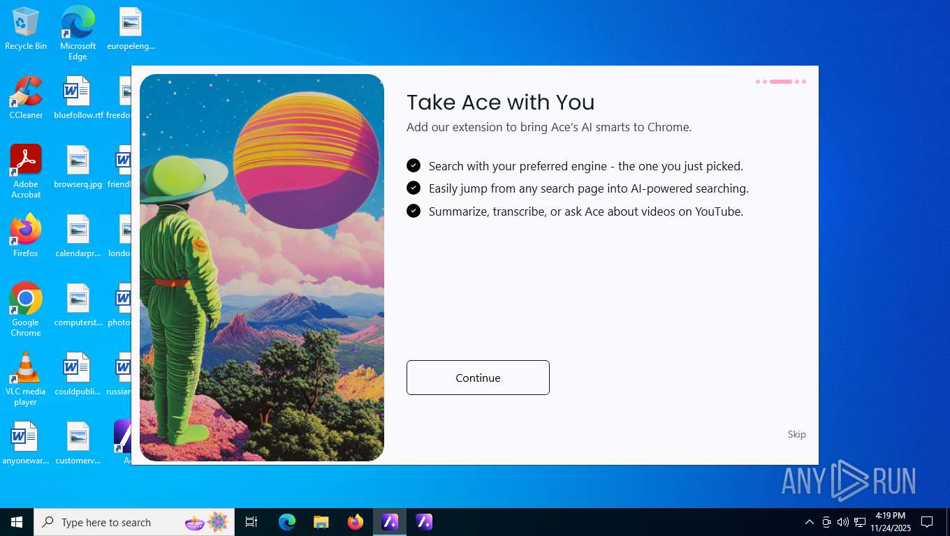 Malware analysis AceSetup.exe Malicious activity | ANY.RUN - Malware ...
