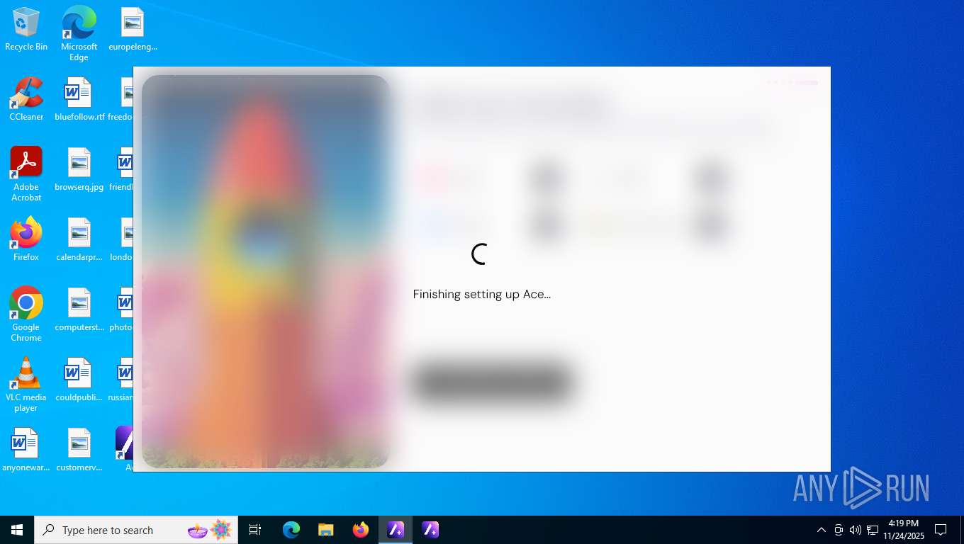Malware analysis AceSetup.exe Malicious activity | ANY.RUN - Malware ...