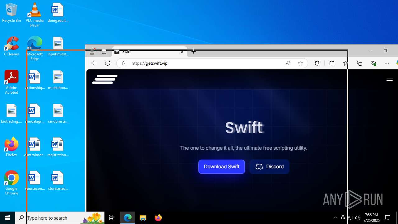Malware analysis https://getswift.vip/ Malicious activity | ANY.RUN ...