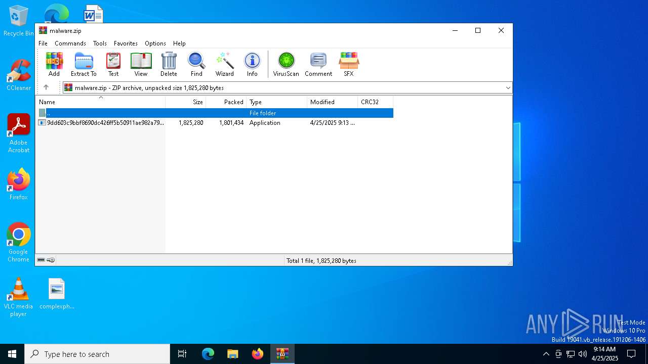 Analysis malware.zip (MD5: 730CAAA14B0ED395CCF5E51A3F163583) Malicious ...