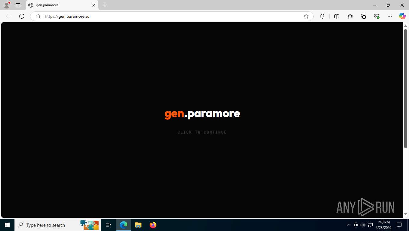 Malware analysis https://gen.paramore.su/ Malicious activity | ANY.RUN ...