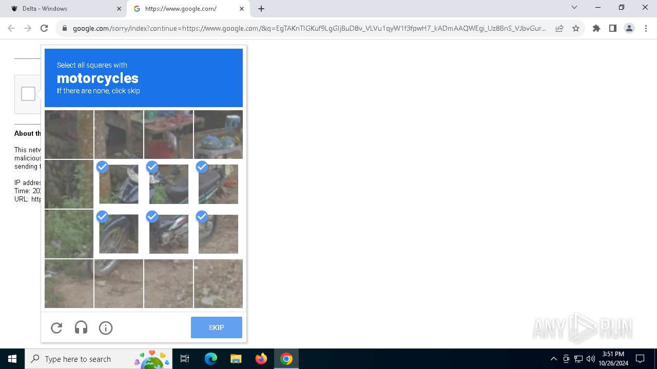 Malware analysis https://deltaexploits.gg/windows Malicious activity | ANY.RUN - Malware Sandbox ...