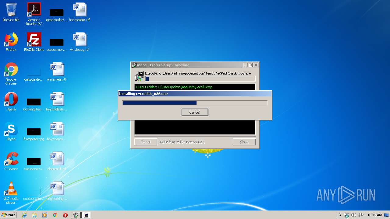 Malware Analysis Setup Macourtsafer.exe Malicious Activity 
