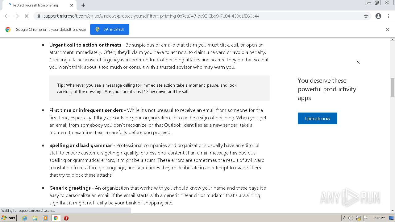 Malware analysis https://aka.ms/LearnAboutSenderIdentification ...