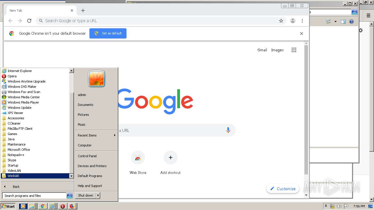 Malware Analysis 7z1900-x64.exe Malicious Activity 