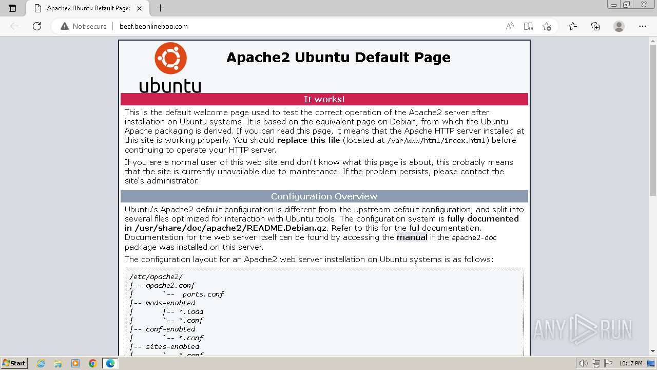 Malware analysis beef.beonlineboo.com Malicious activity | ANY.RUN ...