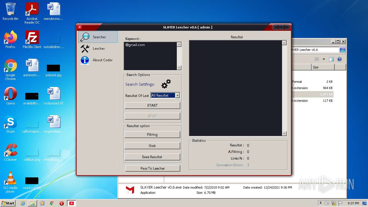 Malware analysis SLAYER_Leecher_v0.6.rar Malicious activity | ANY.RUN ...
