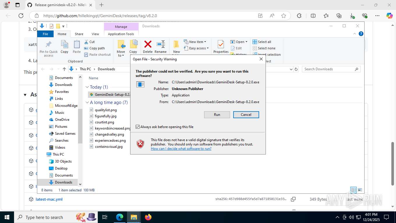 Malware analysis https://github.com/hillelkingqt/GeminiDesk/releases/tag/v8.2.0 Malicious ...