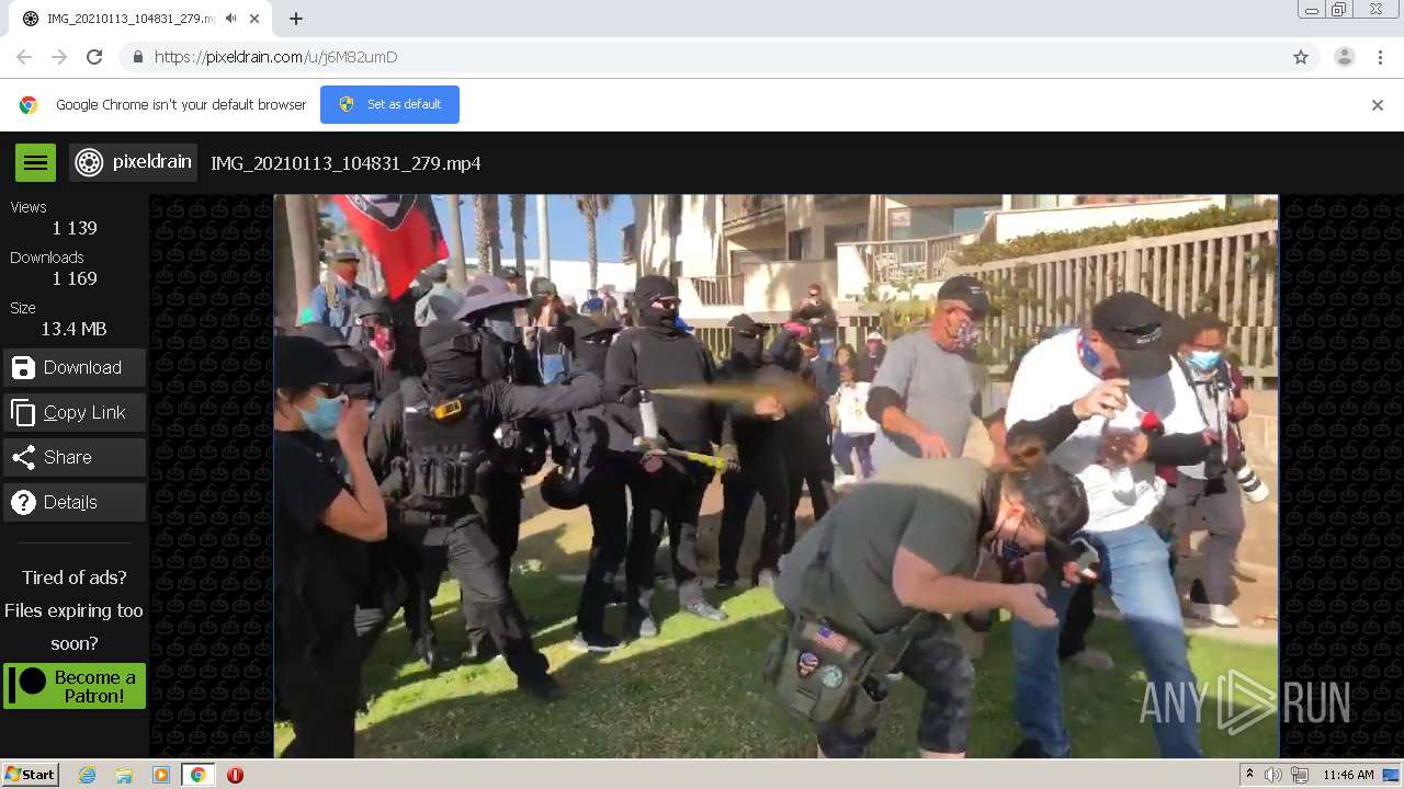 Malware analysis https://pixeldrain.com/u/j6M82umD Malicious activity | ANY.RUN - Malware ...