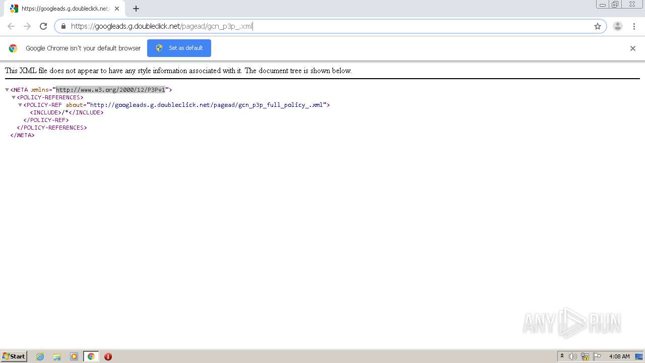Malware analysis https://googleads.g.doubleclick.net/pagead/gcn_p3p ...