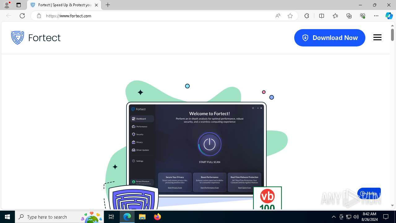 Analysis fortect.com Malicious activity - Interactive analysis ANY.RUN