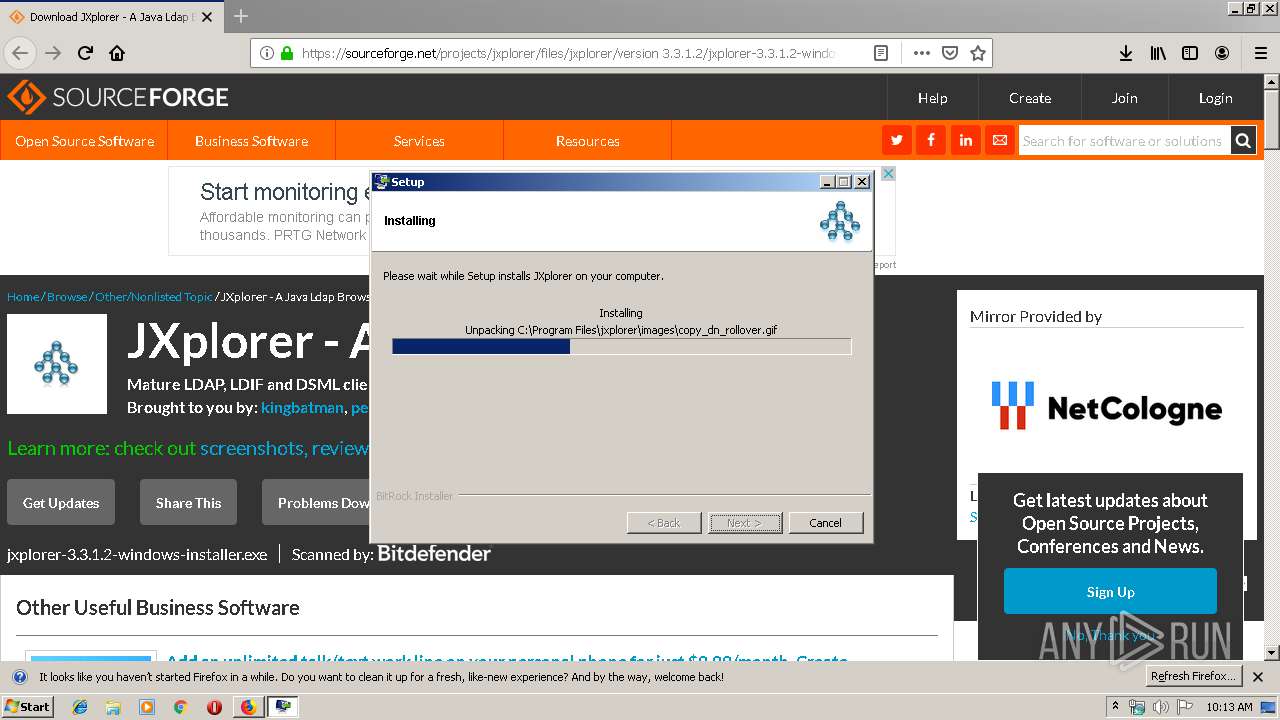 Analysis http://sourceforge.net/projects/jxplorer/files/jxplorer ...