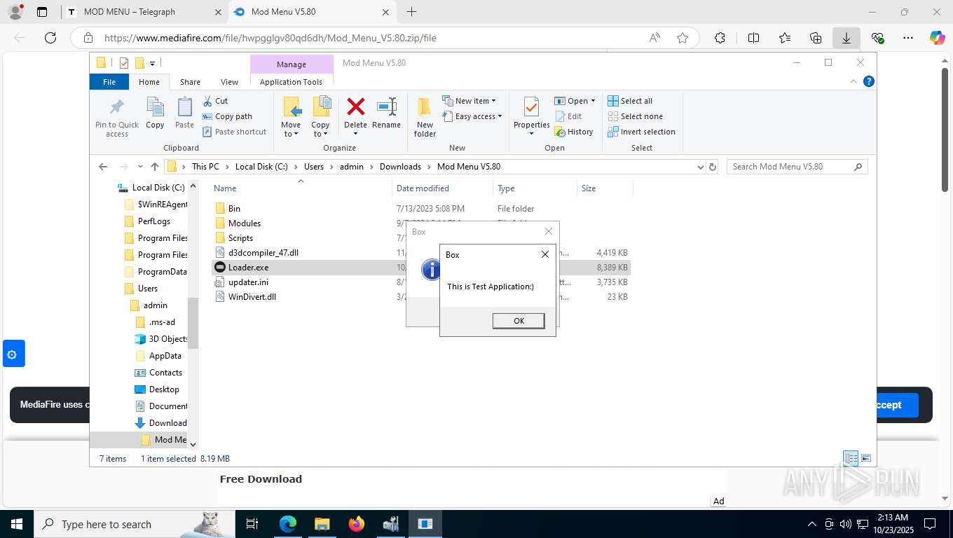 Malware analysis https://telegra.ph/MOD-MENU-08-21 Malicious activity | ANY.RUN - Malware ...