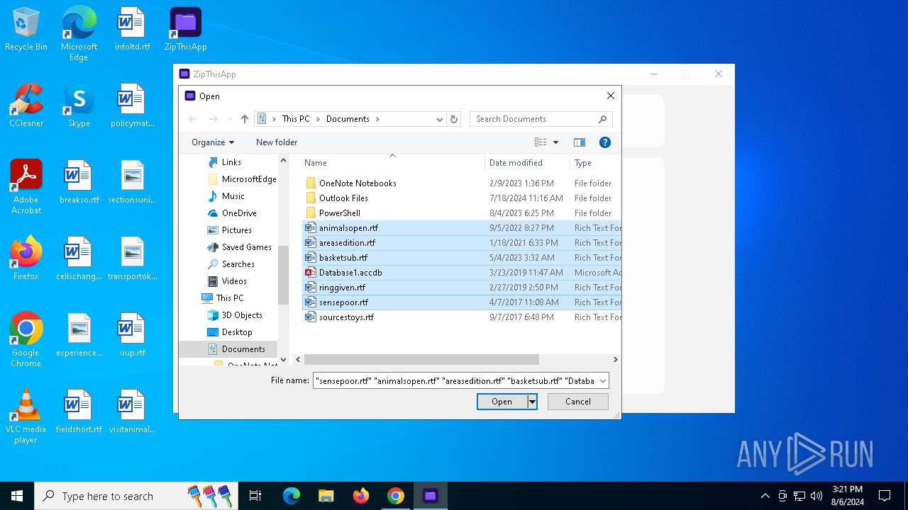 Malware analysis ZipThis.exe Malicious activity | ANY.RUN - Malware Sandbox Online