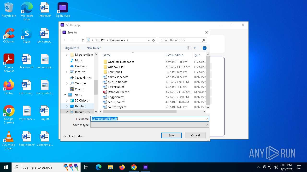 Malware Analysis Zipthis.exe Malicious Activity