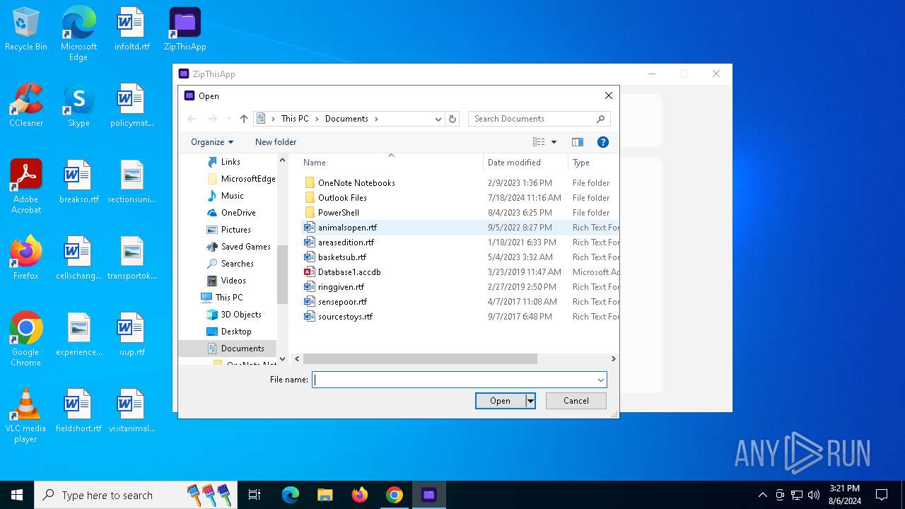 Malware analysis ZipThis.exe Malicious activity | ANY.RUN - Malware Sandbox Online