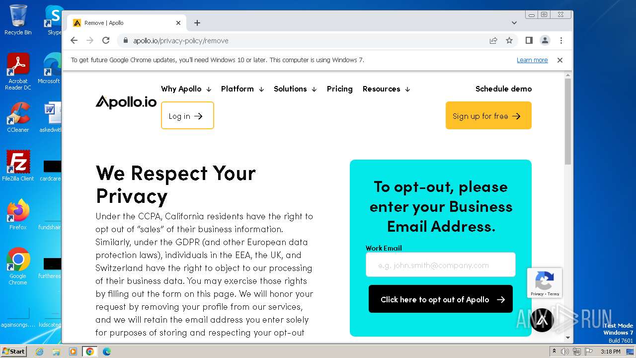 Malware analysis apollo-privacy.com Malicious activity | ANY.RUN ...