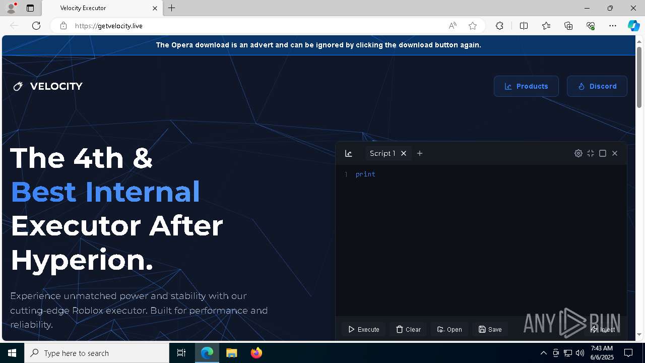 Malware analysis https://getvelocity.live/ Malicious activity | ANY.RUN ...
