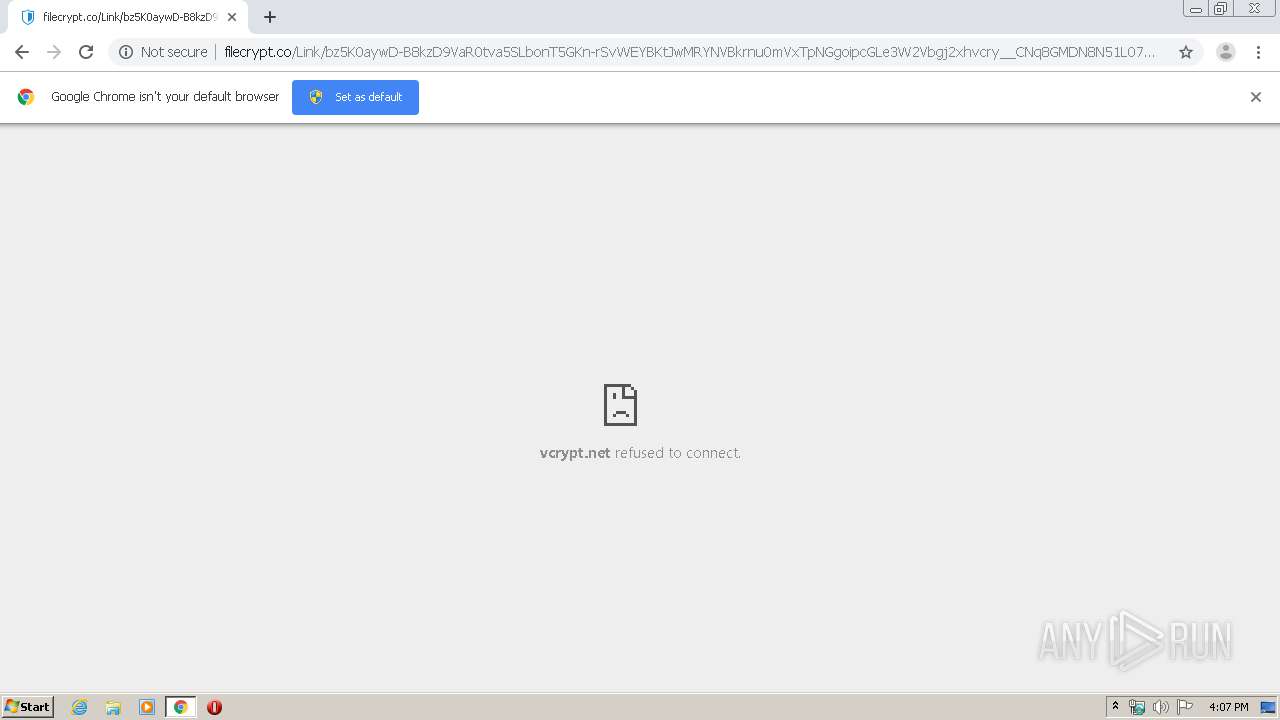 Malware analysis https://filecrypt.cc/Container/70B3EB8C0F.html No threats detected | ANY.RUN ...