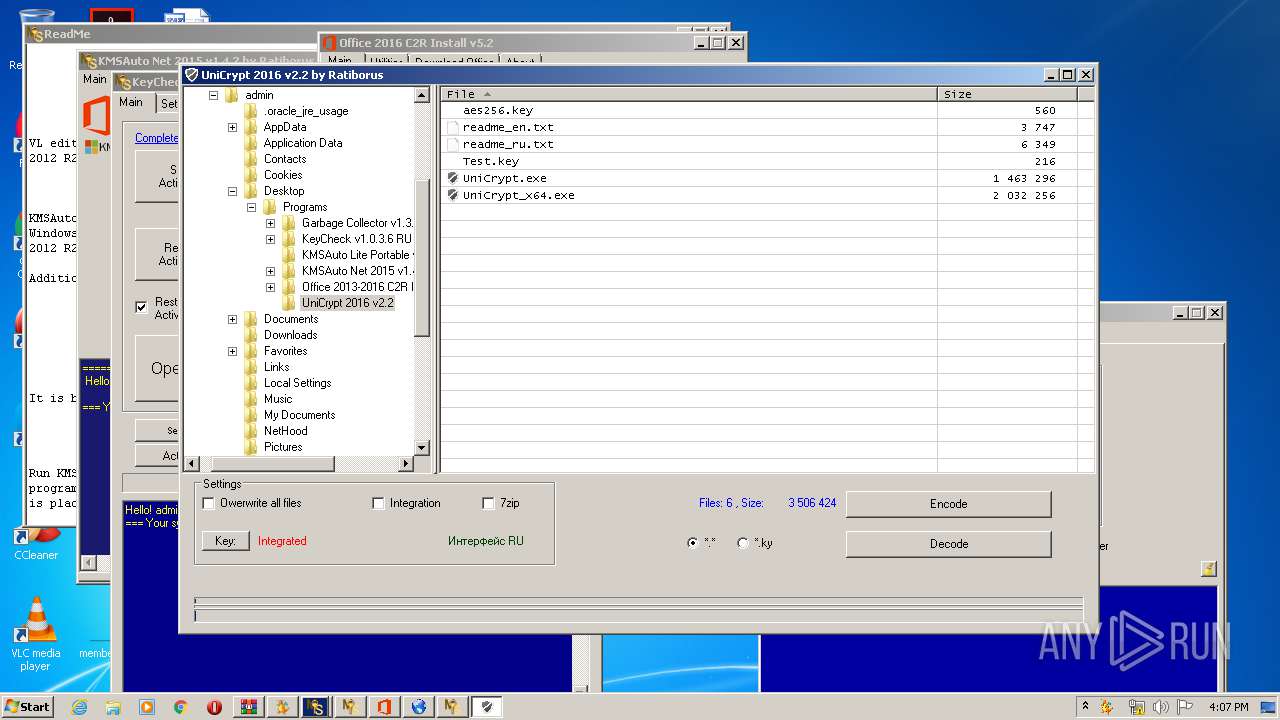 Malware Analysis Kms Tools Portable 25.04.2016.zip Malicious Activity