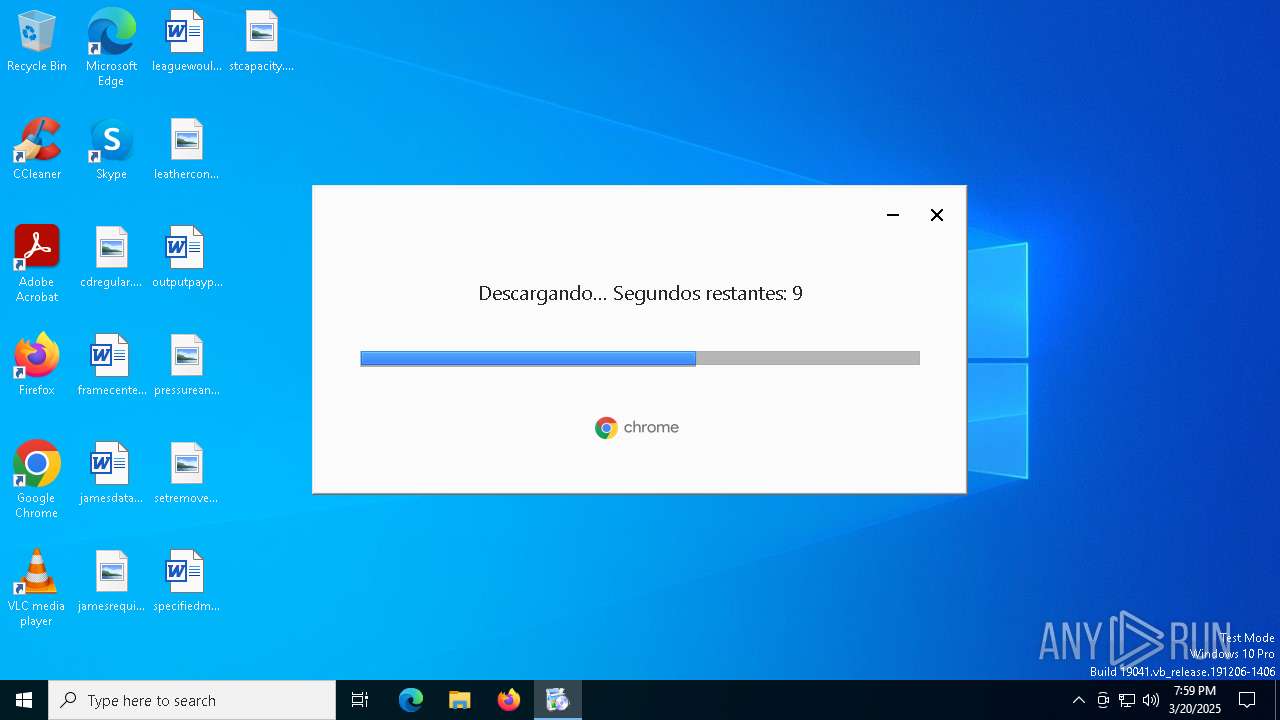 Malware analysis ChromeSetup.exe Malicious activity | ANY.RUN - Malware Sandbox Online