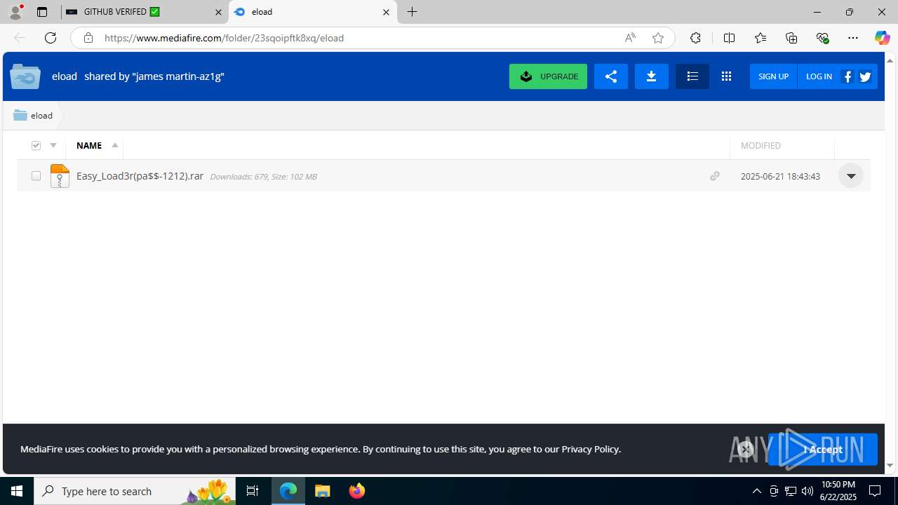 Malware analysis https://sites.google.com/view/github-launcher ...
